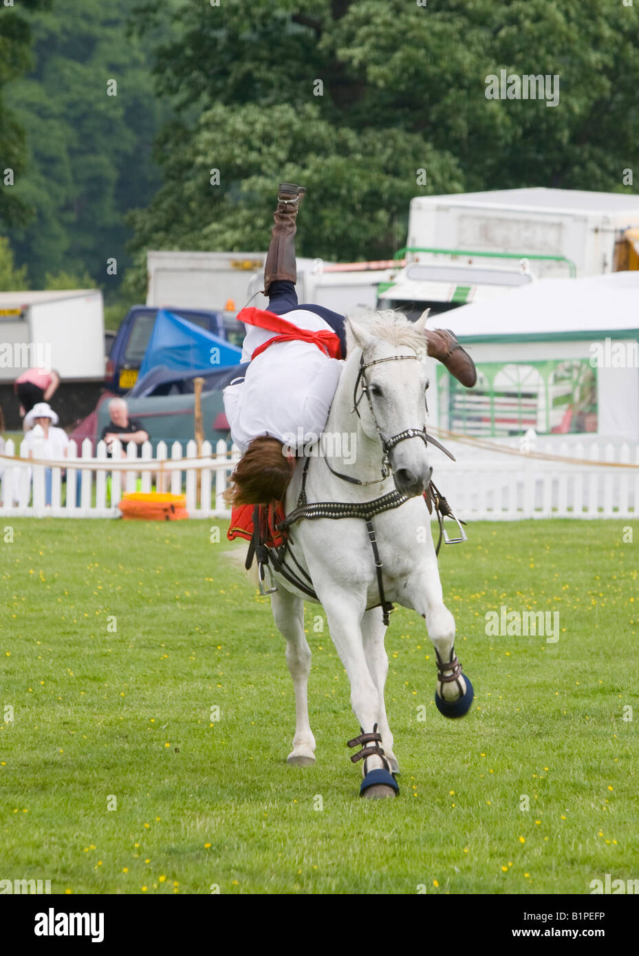 Cossack Horse Riders at the Holker Countryside Festival Cumbria UK ...