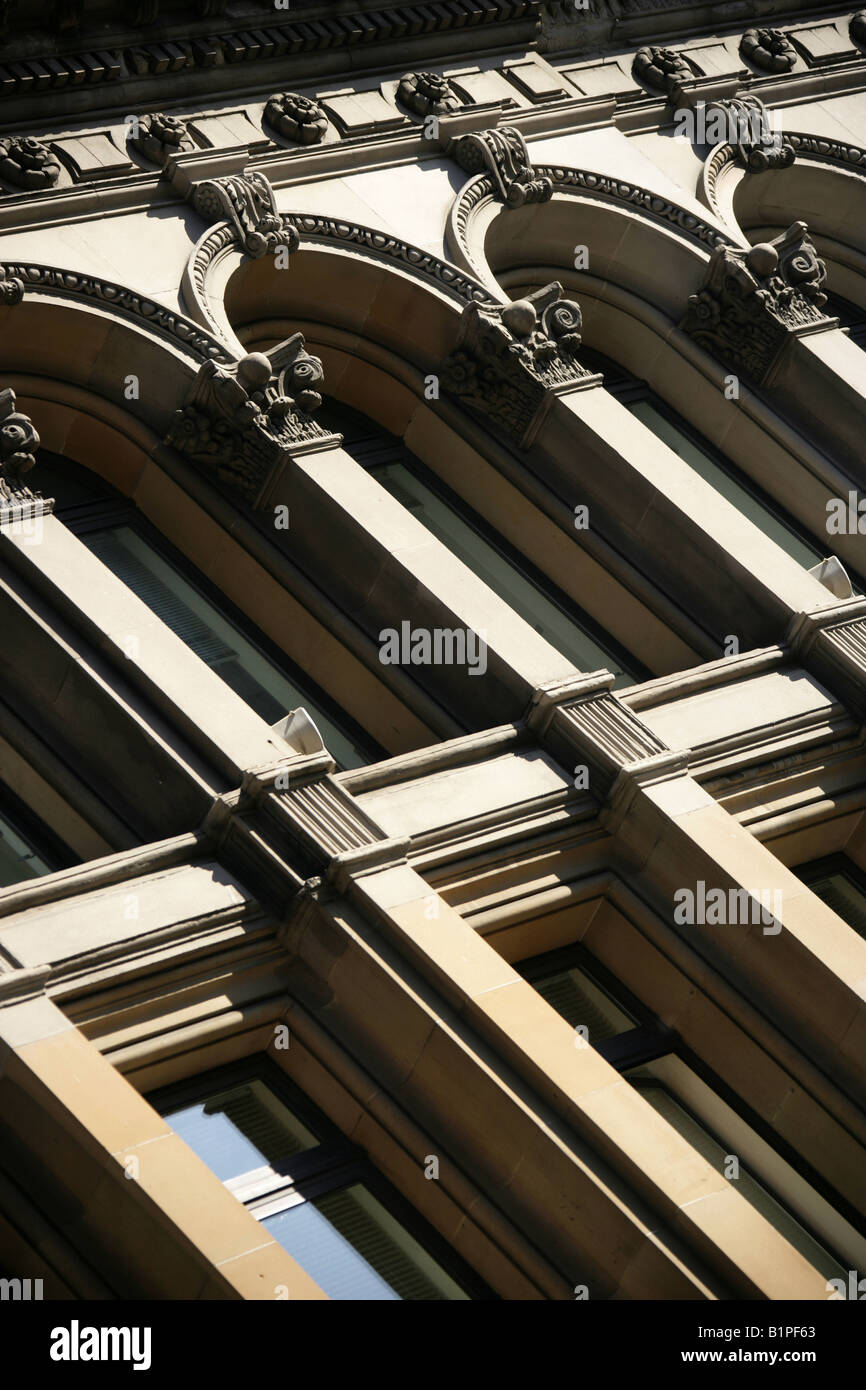 City of Glasgow, Scotland. Angled view of Glasgow city centre office ...
