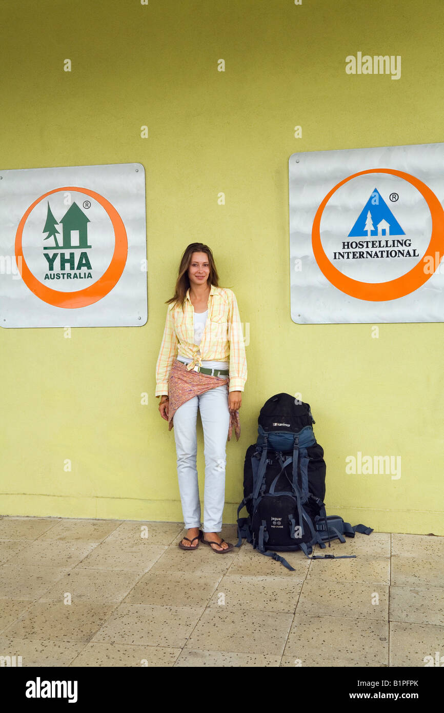 Backpacker - Cairns, Queensland, AUSTRALIA Stock Photo - Alamy
