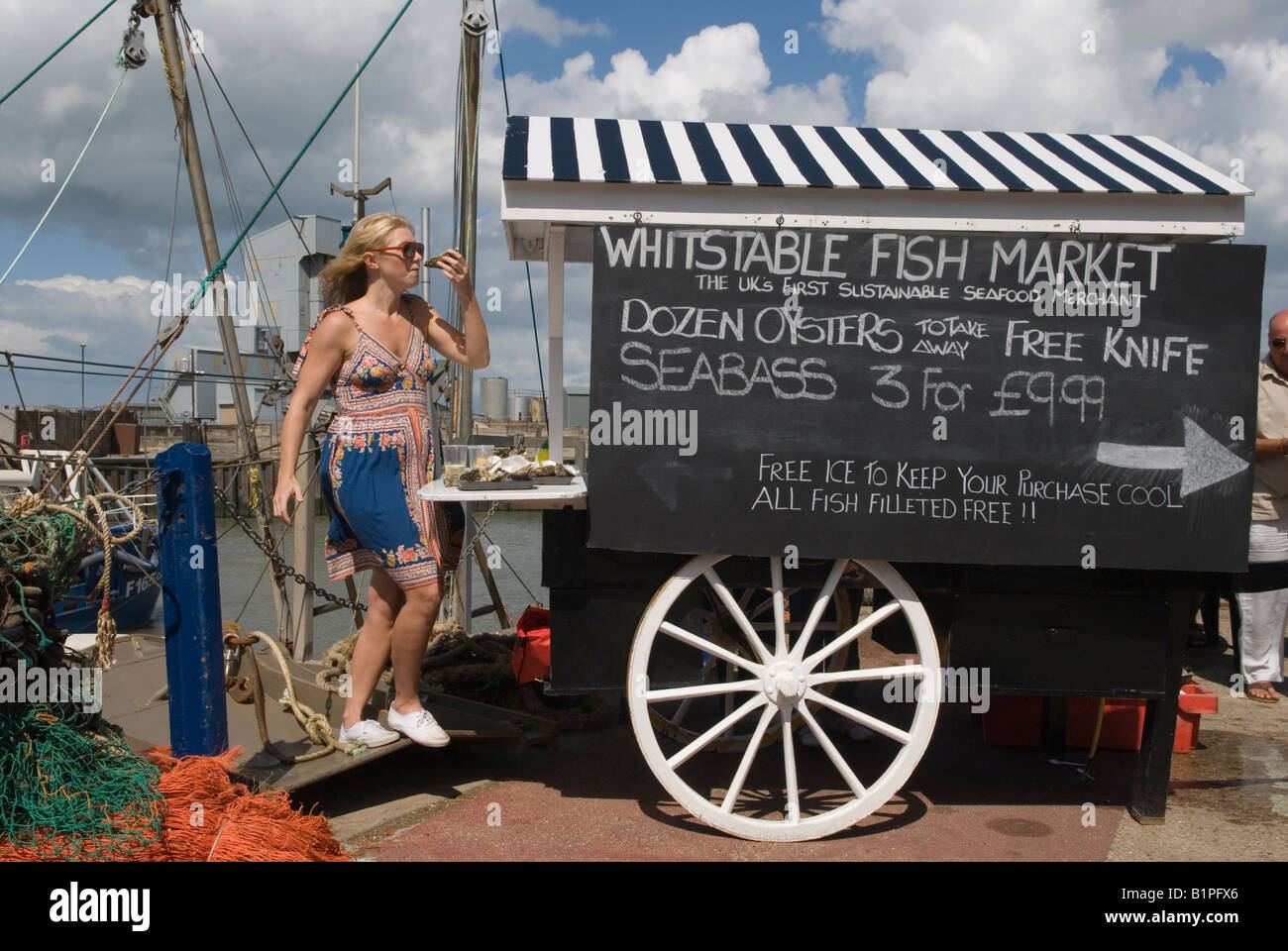 Whitstable Oyster Festival Kent England HOMER SYKES Stock Photo - Alamy