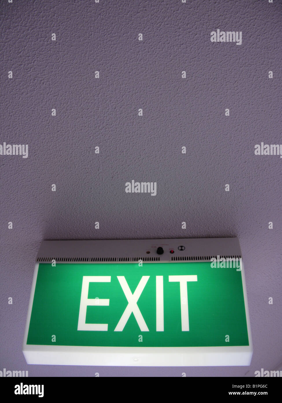 Luminous exit sign hi-res stock photography and images - Alamy
