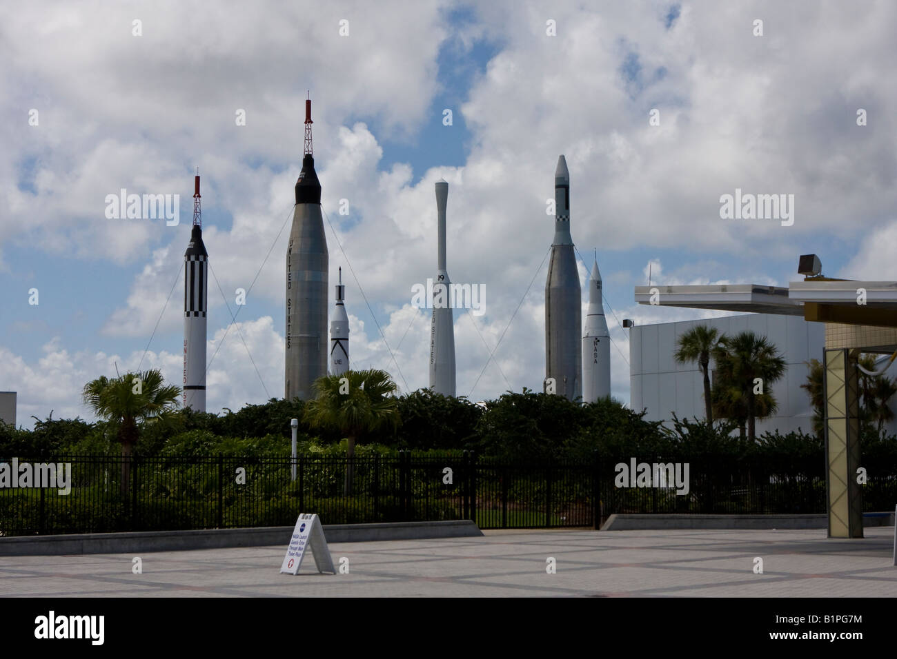 The Rocket Garden at John F Kennedy Space Center in Cape Canaveral ...