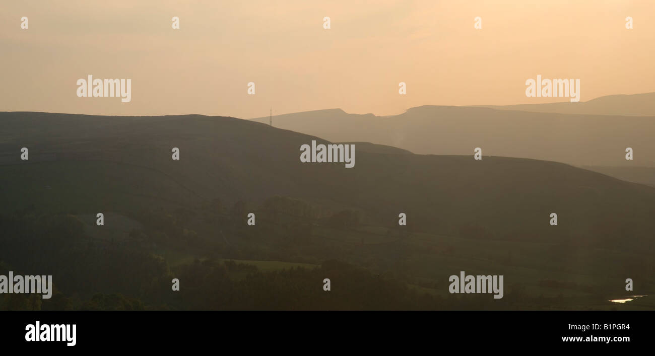 View Derwent valley derbyshire sunset peak district national park ...