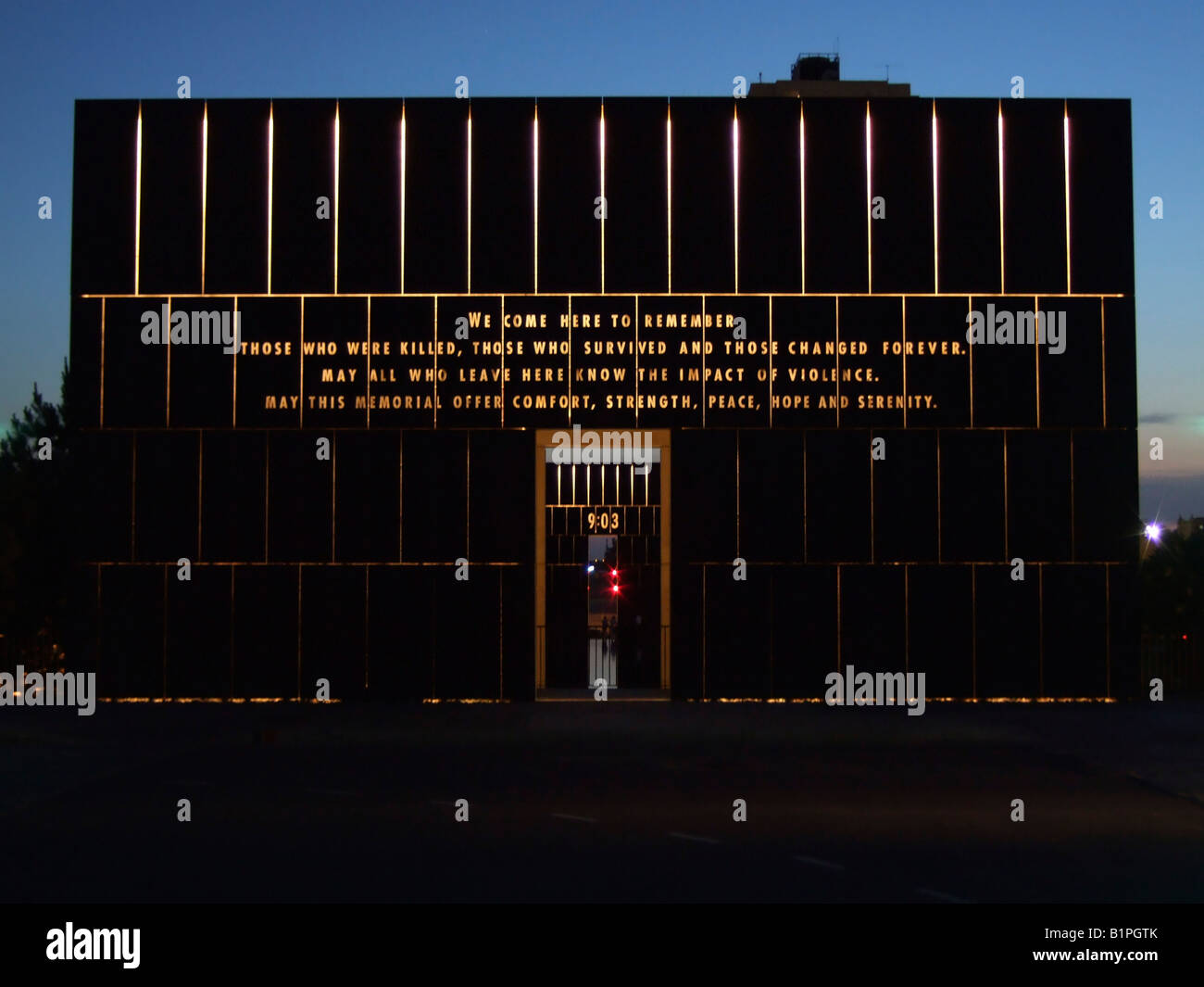 USA Oklahoma Oklahoma City The Murrah Federal Building bombing Memorial ...