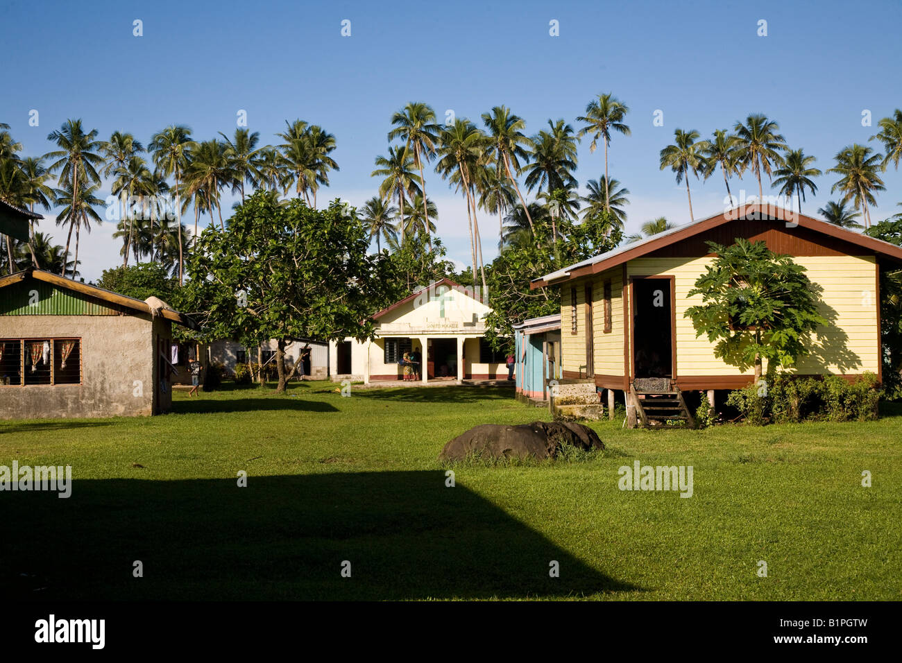 Lavena Village Taveuni Fiji Stock Photo - Alamy