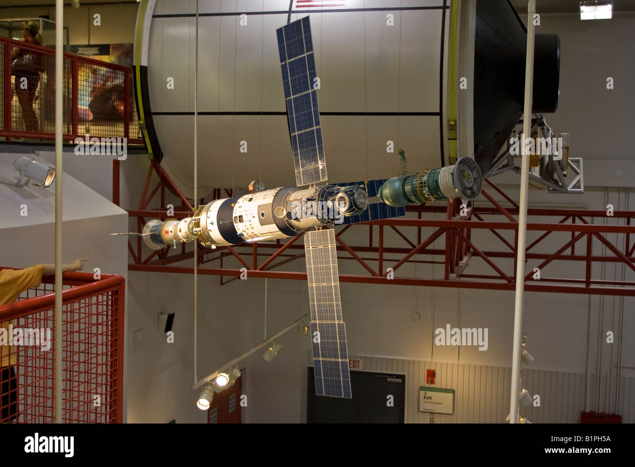 A Space Station Model in the International Space Station Center at the ...