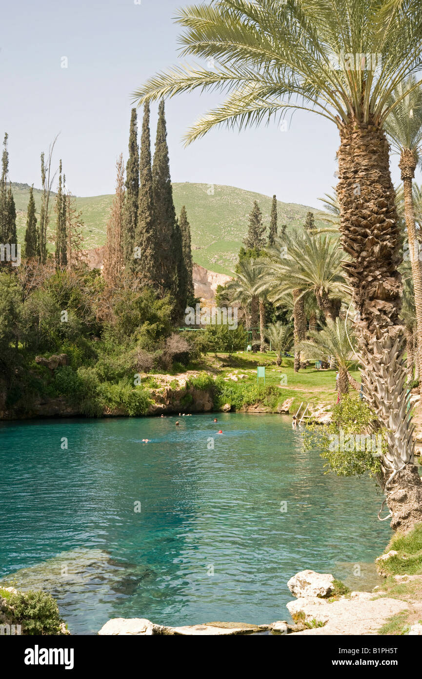 Israel Jezreel Valley Sachne aka Gan Hashlosha national park is a ...
