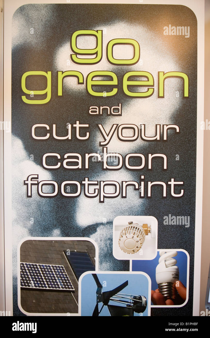 A poster on display at the Future Homes conference at the Crichton ...