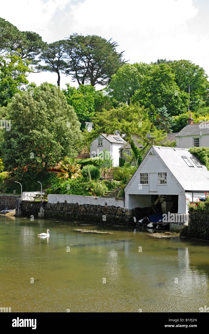 helford village, cornwall, england,uk Stock Photo - Alamy