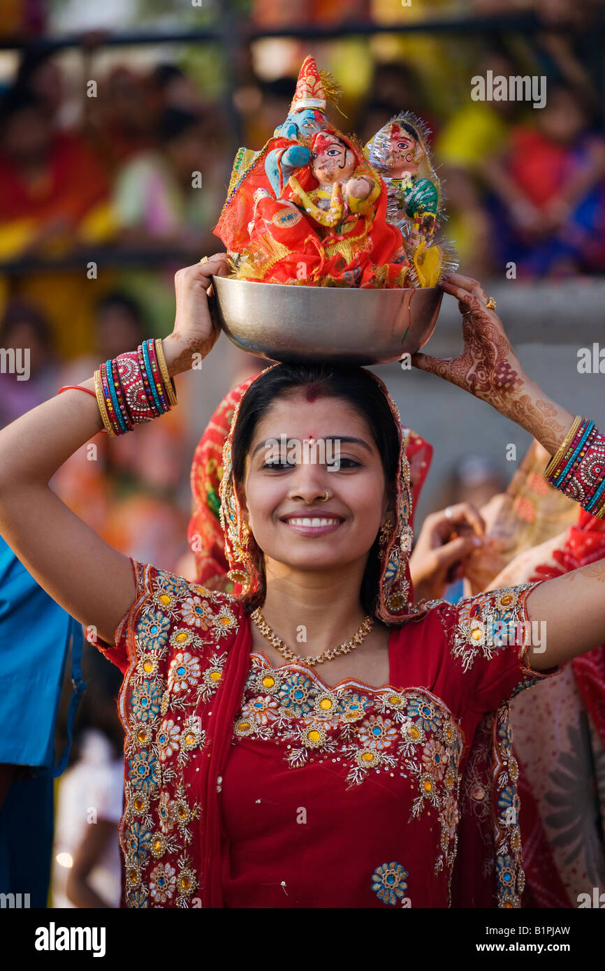 Gangur festival hi-res stock photography and images - Alamy