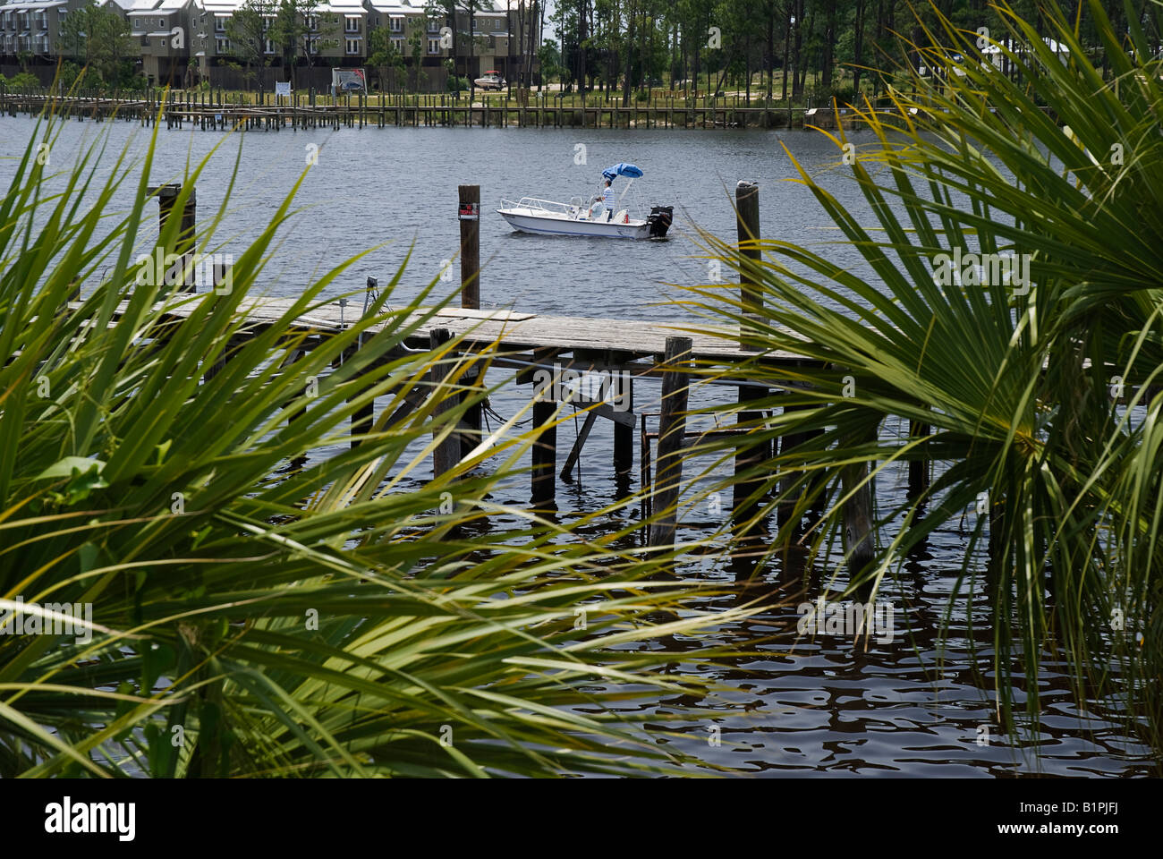along the waterfront of the Carrabelle River at Carrabelle Florida ...