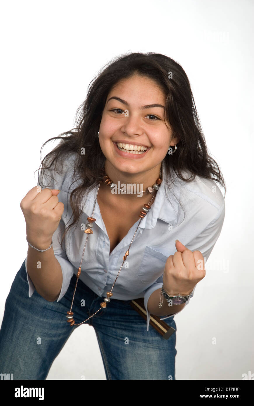 Teenage girl bending over hi-res stock photography and images - Alamy