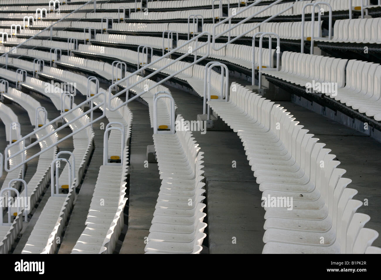 white seats tiers texture detail from stadium for background use Stock ...