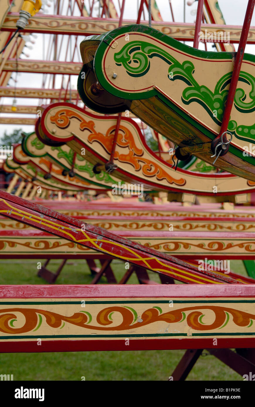 UK Swings at Carters Steam funfair in Clissolds Park, London. Photo ...
