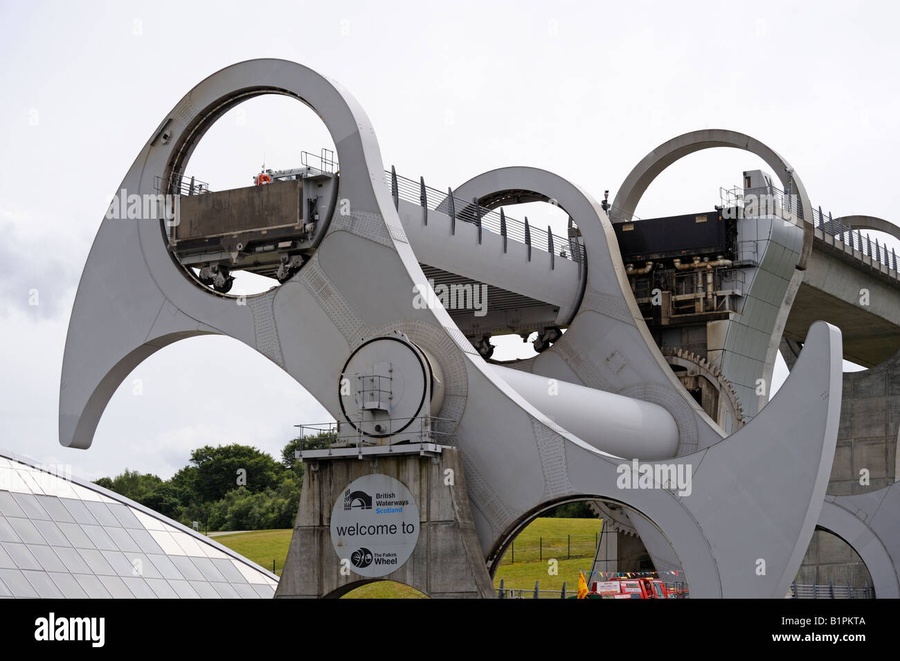 The Falkirk Wheel, Forth and Clyde Canal and Union Canal, Falkirk ...