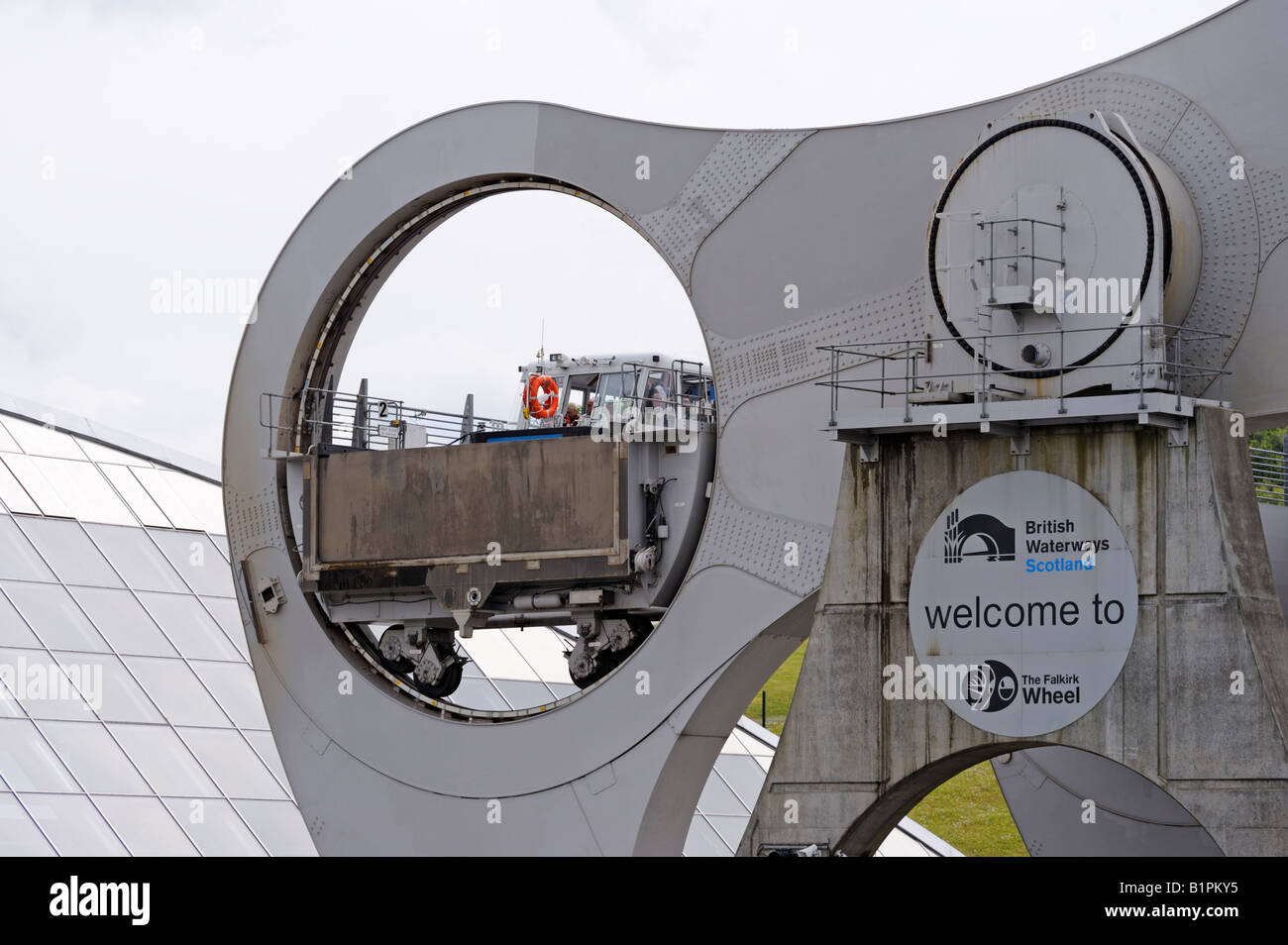 The Falkirk Wheel, Forth and Clyde Canal and Union Canal, Falkirk ...