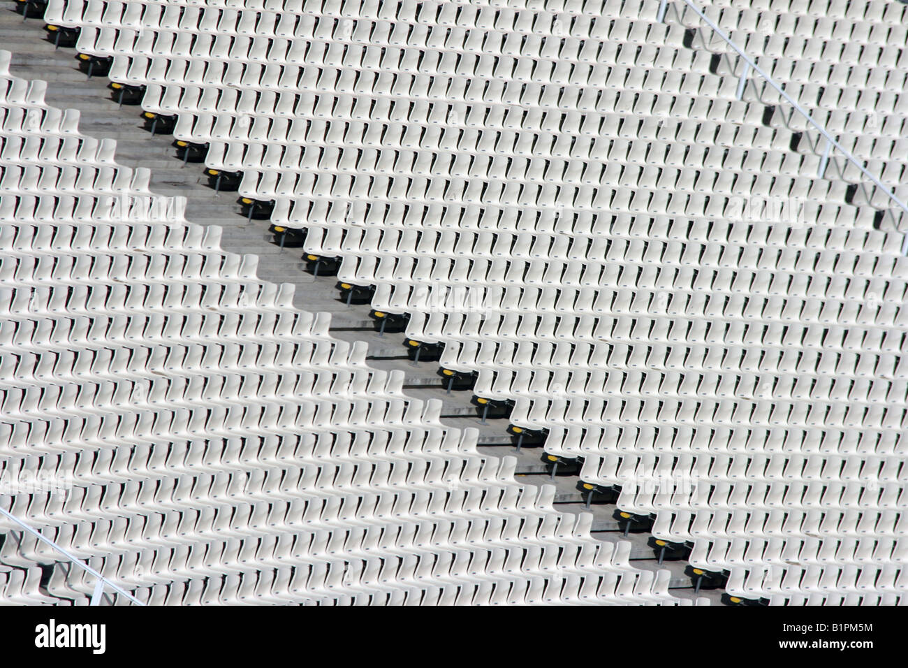 white seats tiers texture detail from stadium for background use Stock ...