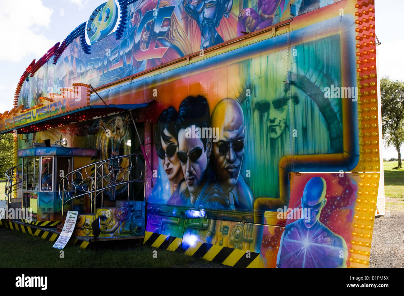 Art work on a fairground ride Stock Photo - Alamy