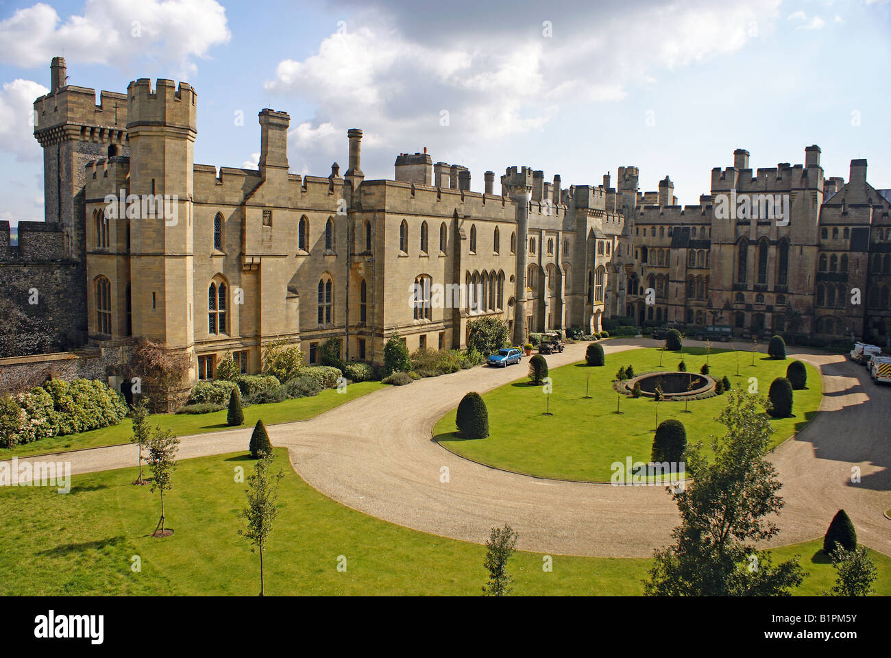 The Quadrangle at Arundel Castle in West Sussex Stock Photo - Alamy