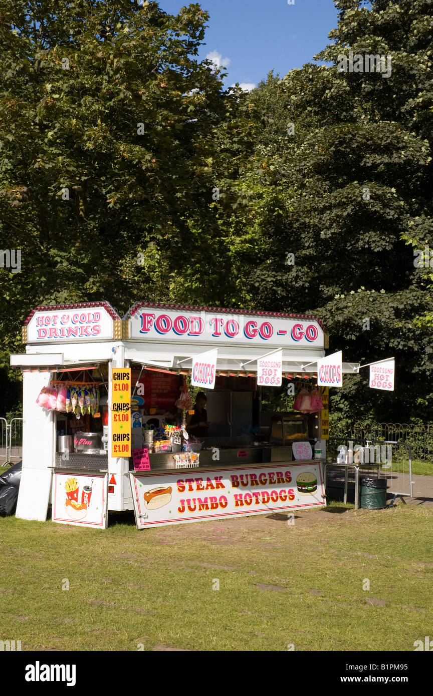 A burger van at a fair Stock Photo - Alamy
