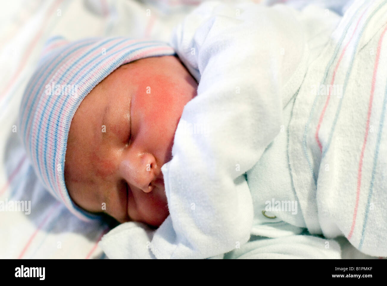 Newborn (2 days old) American baby boy in hospital Stock Photo - Alamy