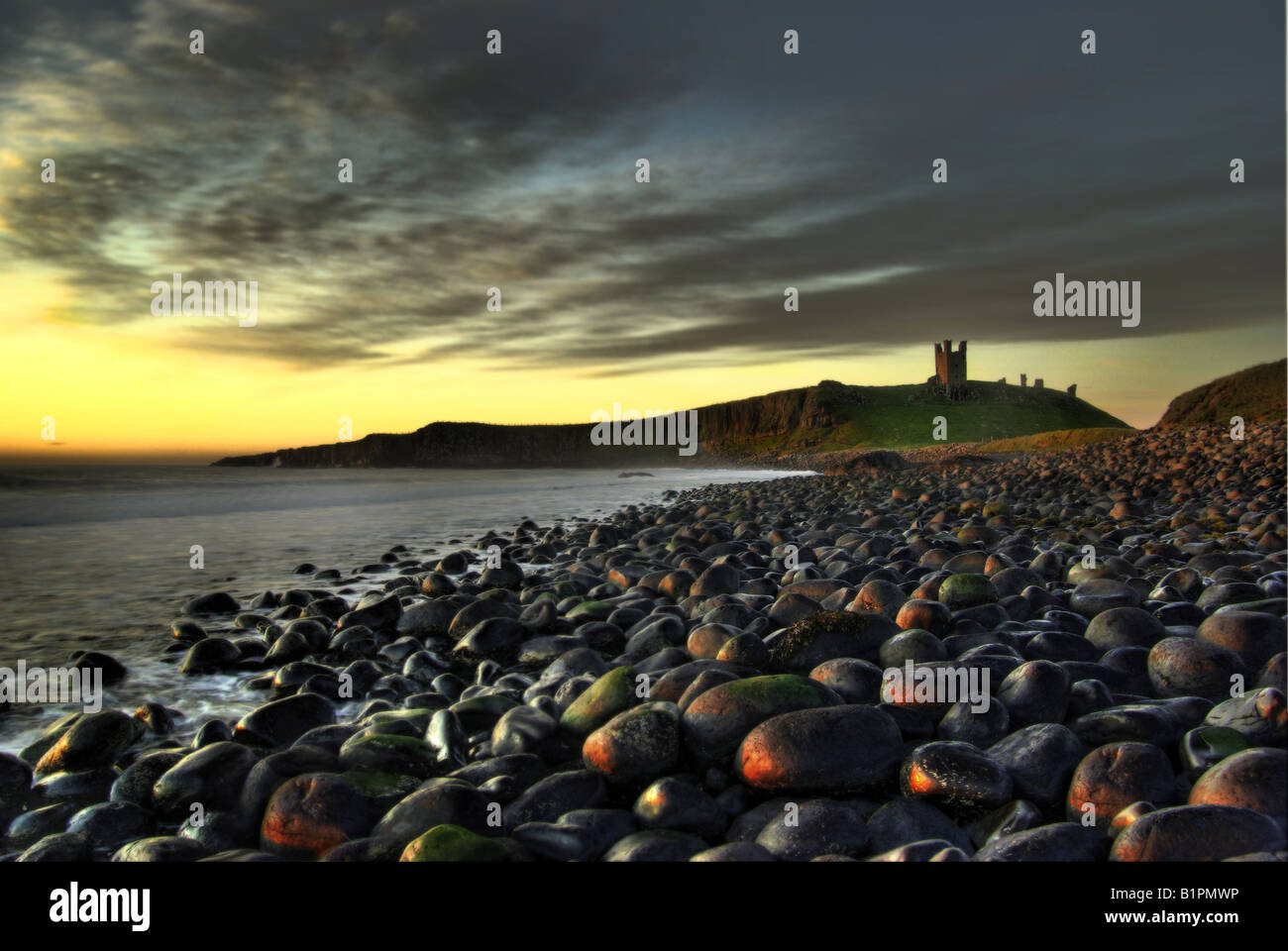 Dunstanburgh Castle, Northumberland, England, UK Stock Photo - Alamy