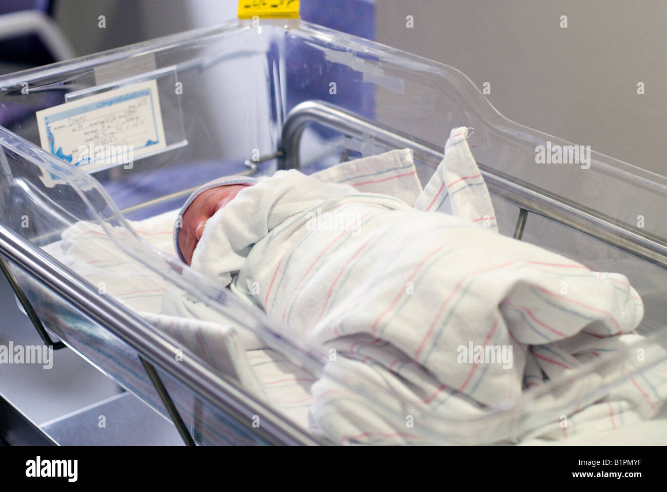 Newborn (2 days old) American baby boy in hospital Stock Photo - Alamy