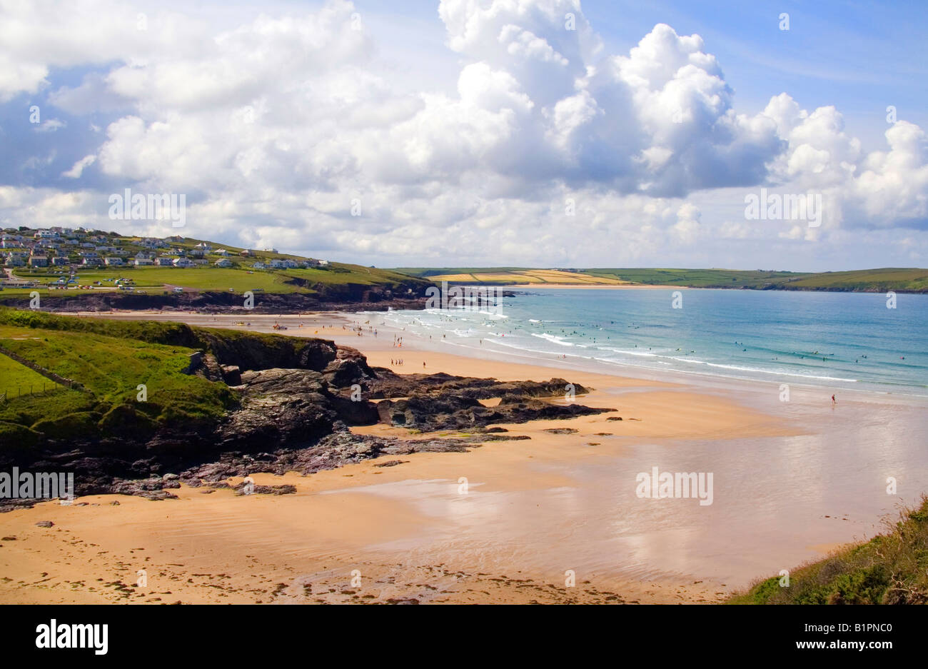Polzeath beach hi-res stock photography and images - Alamy