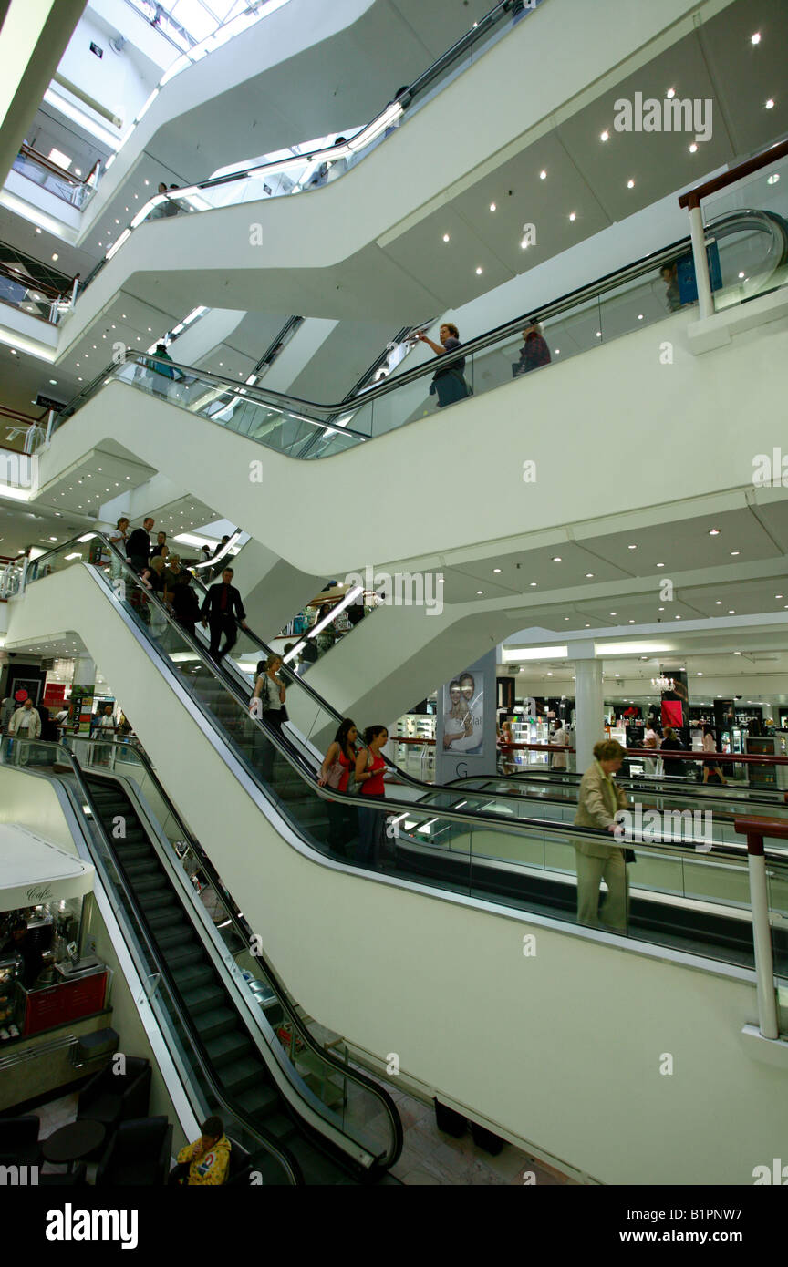 An Atrium in the flagship John Lewis Department store in Oxford Street ...