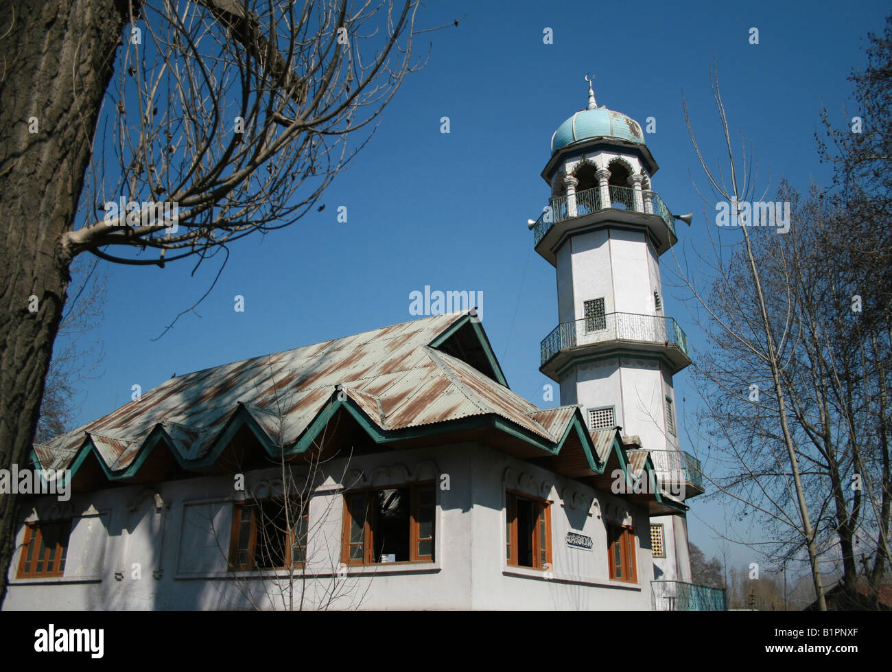 Kashmiri Mosque , Srinagar , Kashmir , India Stock Photo - Alamy