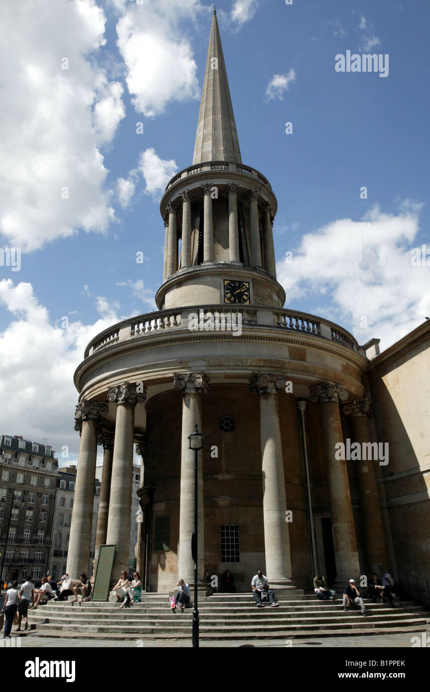 All Souls Church, Langham Street Stock Photo - Alamy