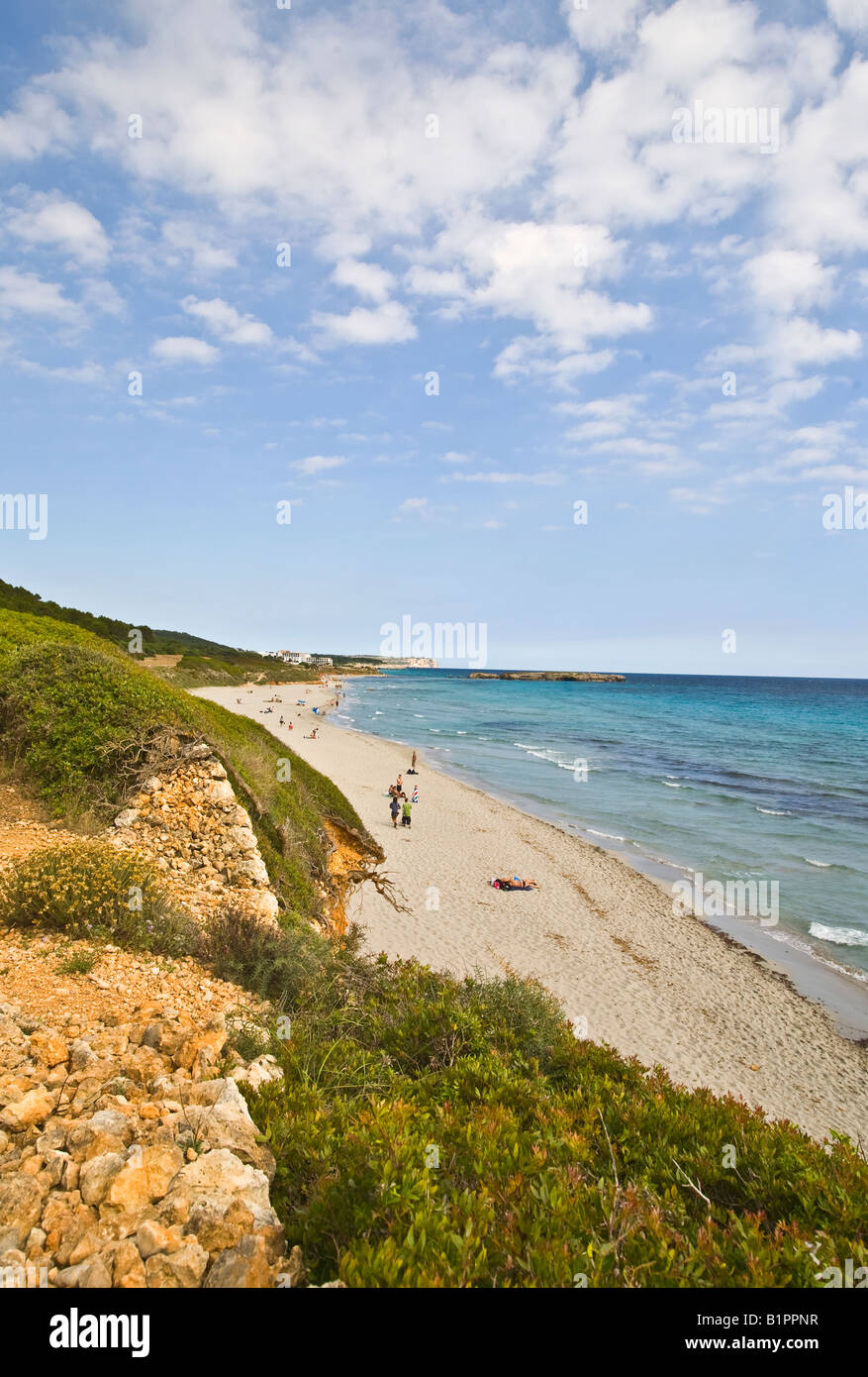 Binigaus Beach Menorca Minorca Stock Photo - Alamy