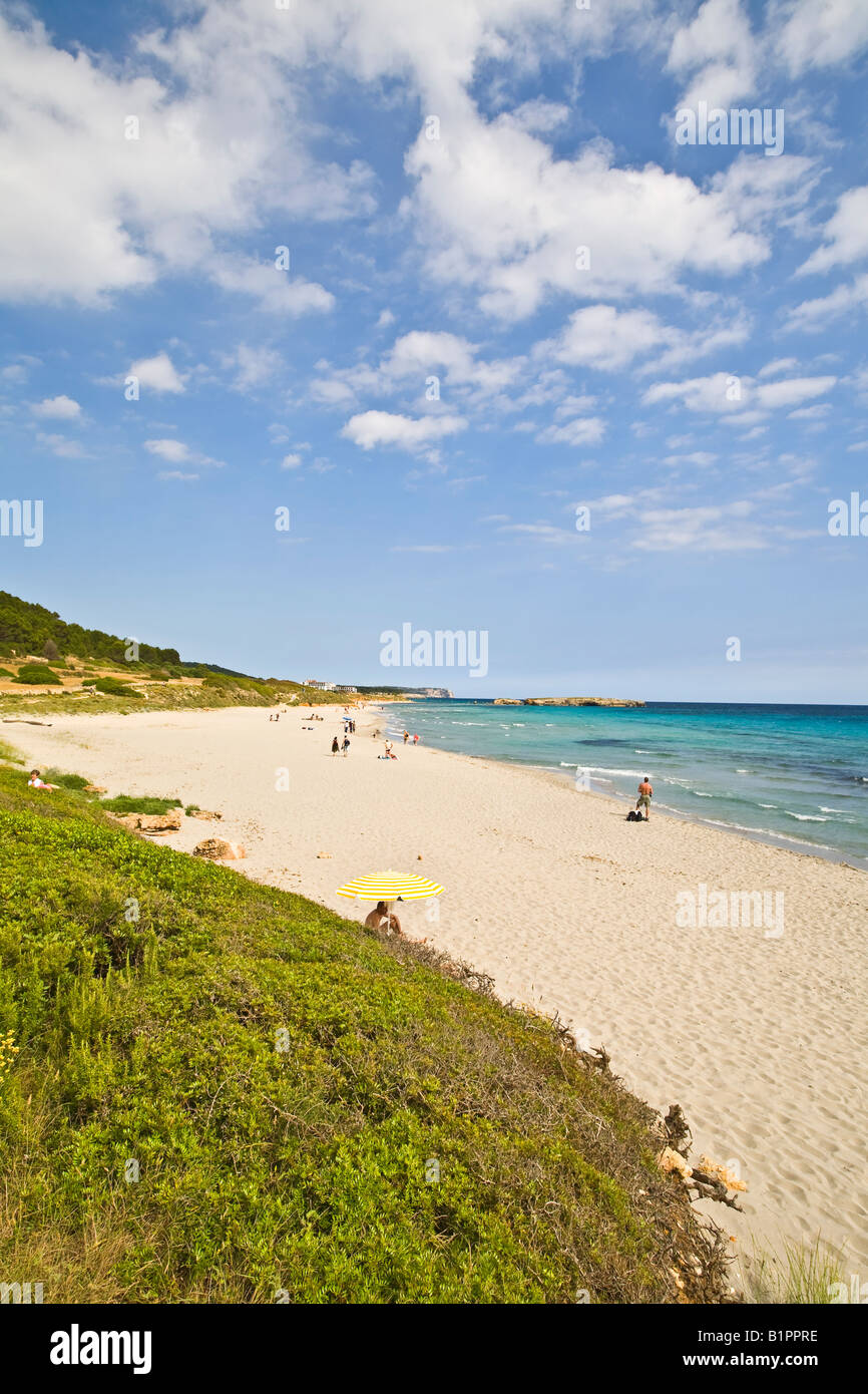 Binigaus Beach Menorca Minorca Stock Photo - Alamy