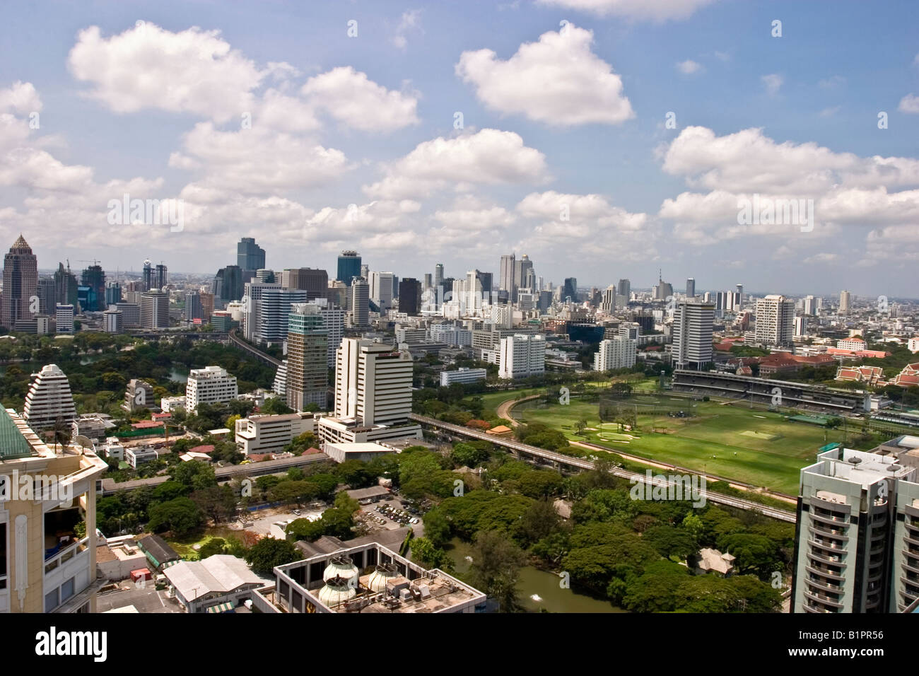 Bangkok city over view Stock Photo - Alamy