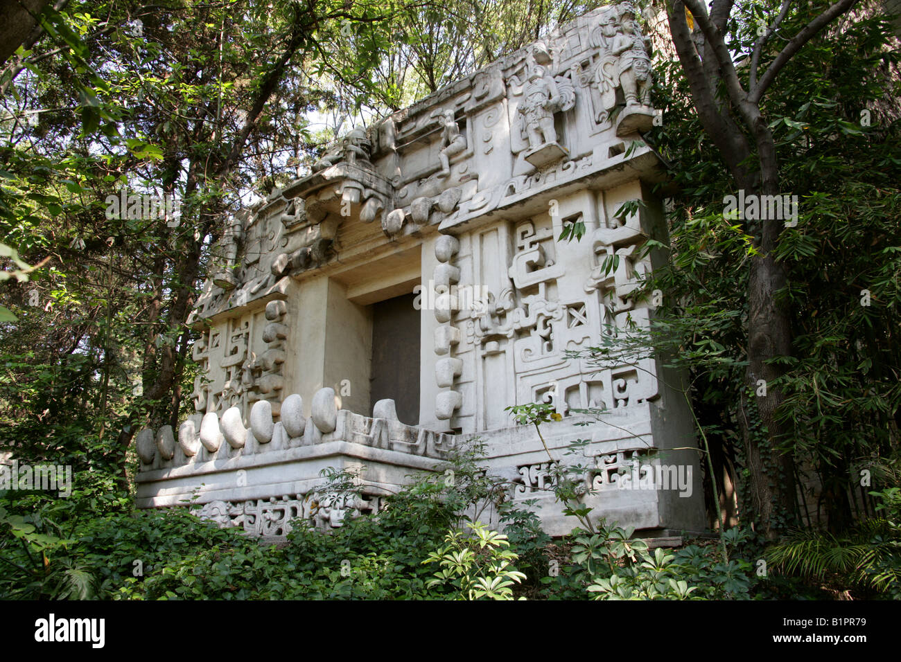 A Reconstruction of the Mayan Ruin, Edificio De Hochob, Campeche State ...