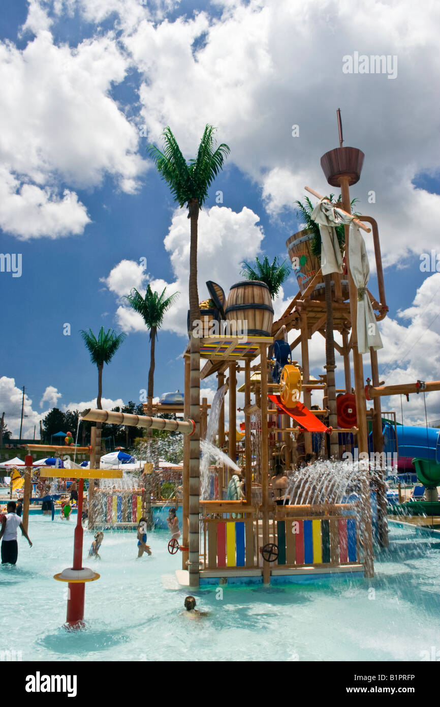 Kiddie baby pool at waterpark Stock Photo - Alamy