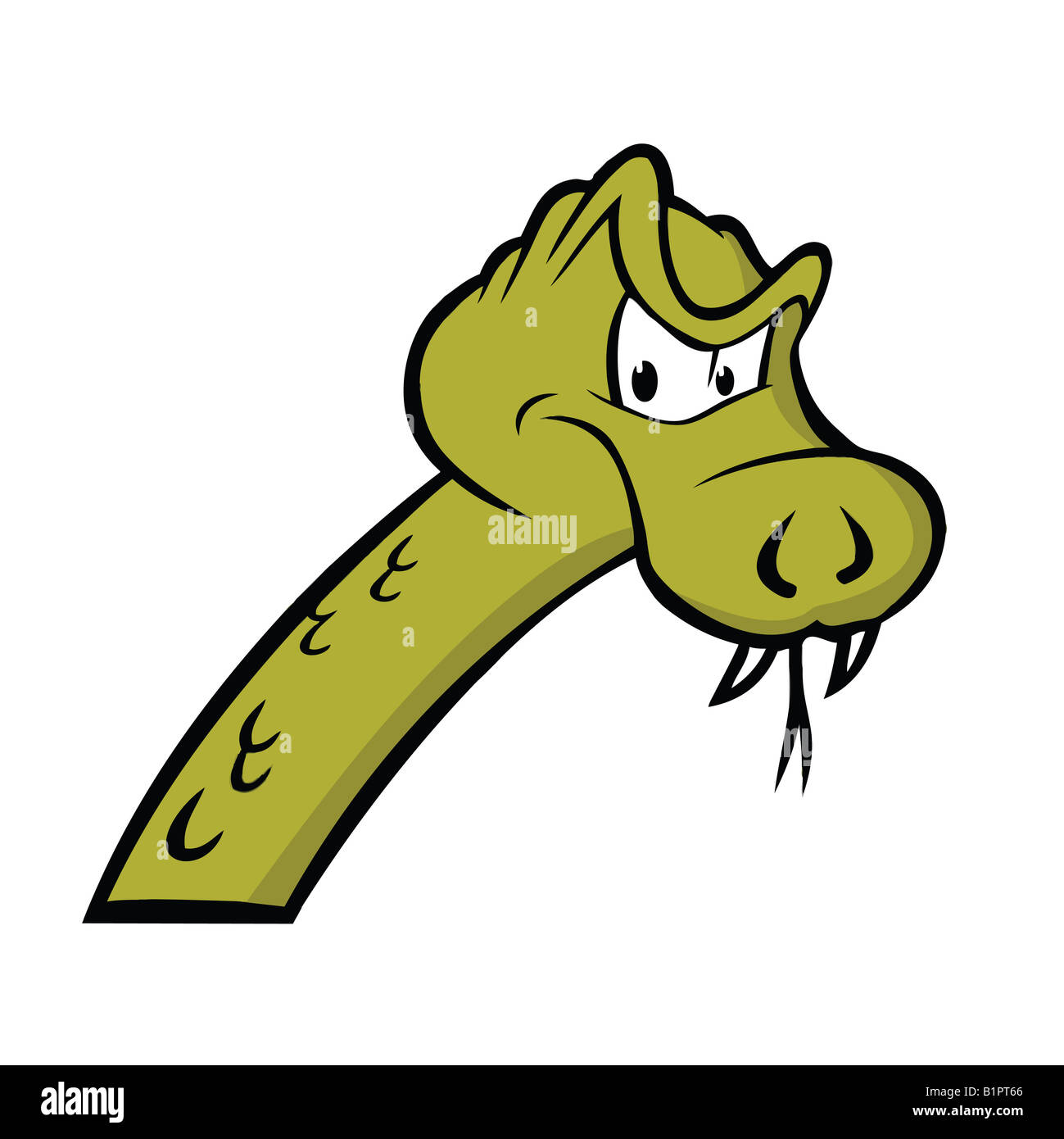 cartoon vector illustration of a serpent Stock Photo - Alamy