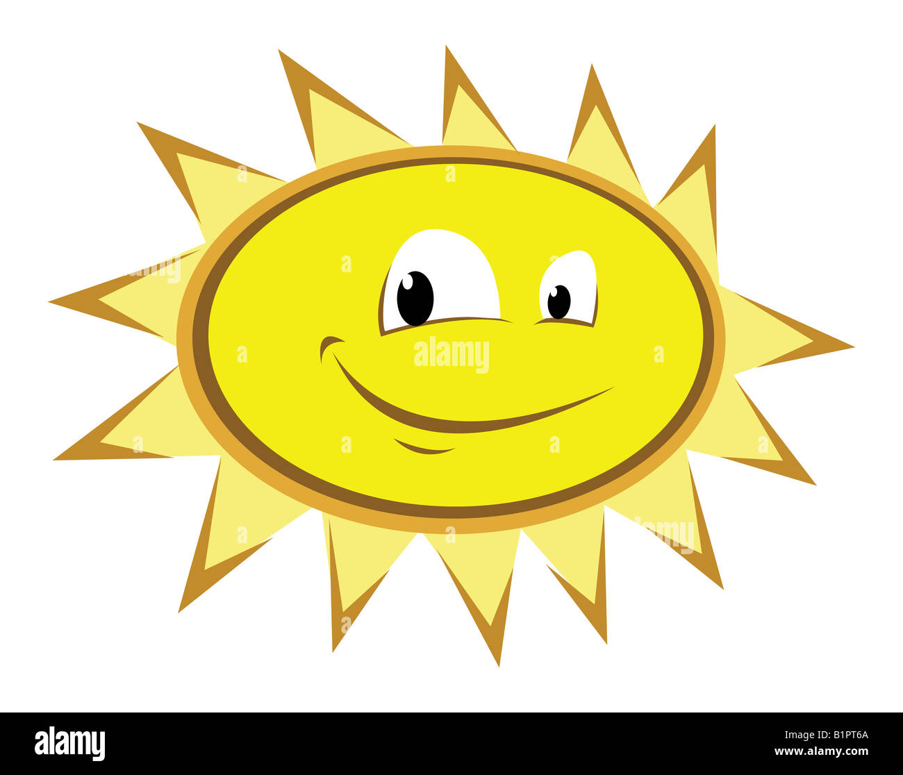 cartoon illustration of a sun Stock Photo - Alamy