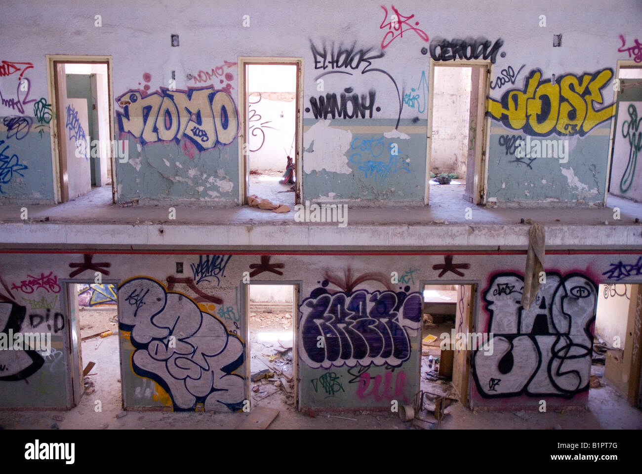 Abandoned prison of Carabanchel MADRID Spain Stock Photo - Alamy