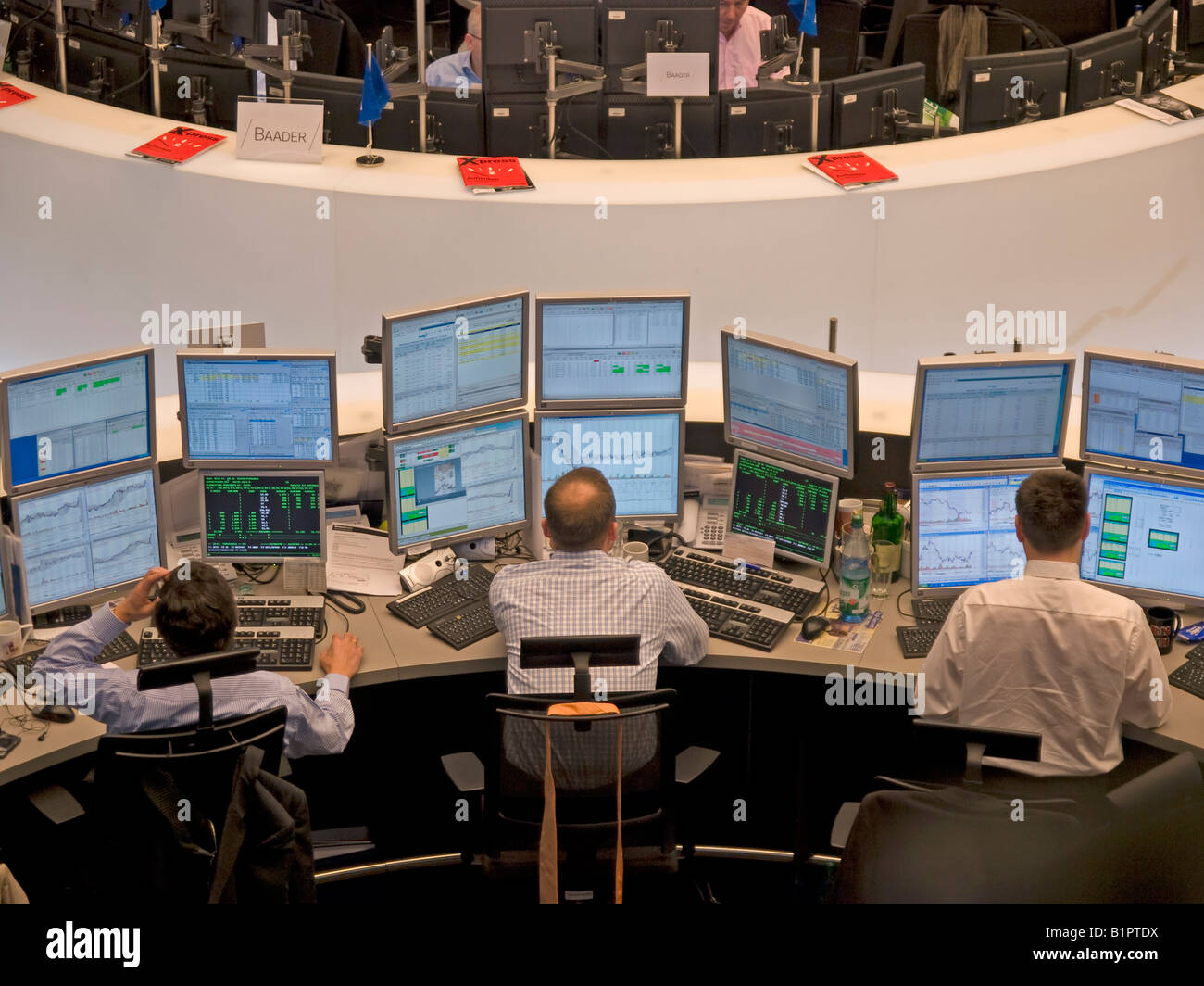 interior view of Frankfurt Stock Exchange Hesse Germany Stock Photo - Alamy