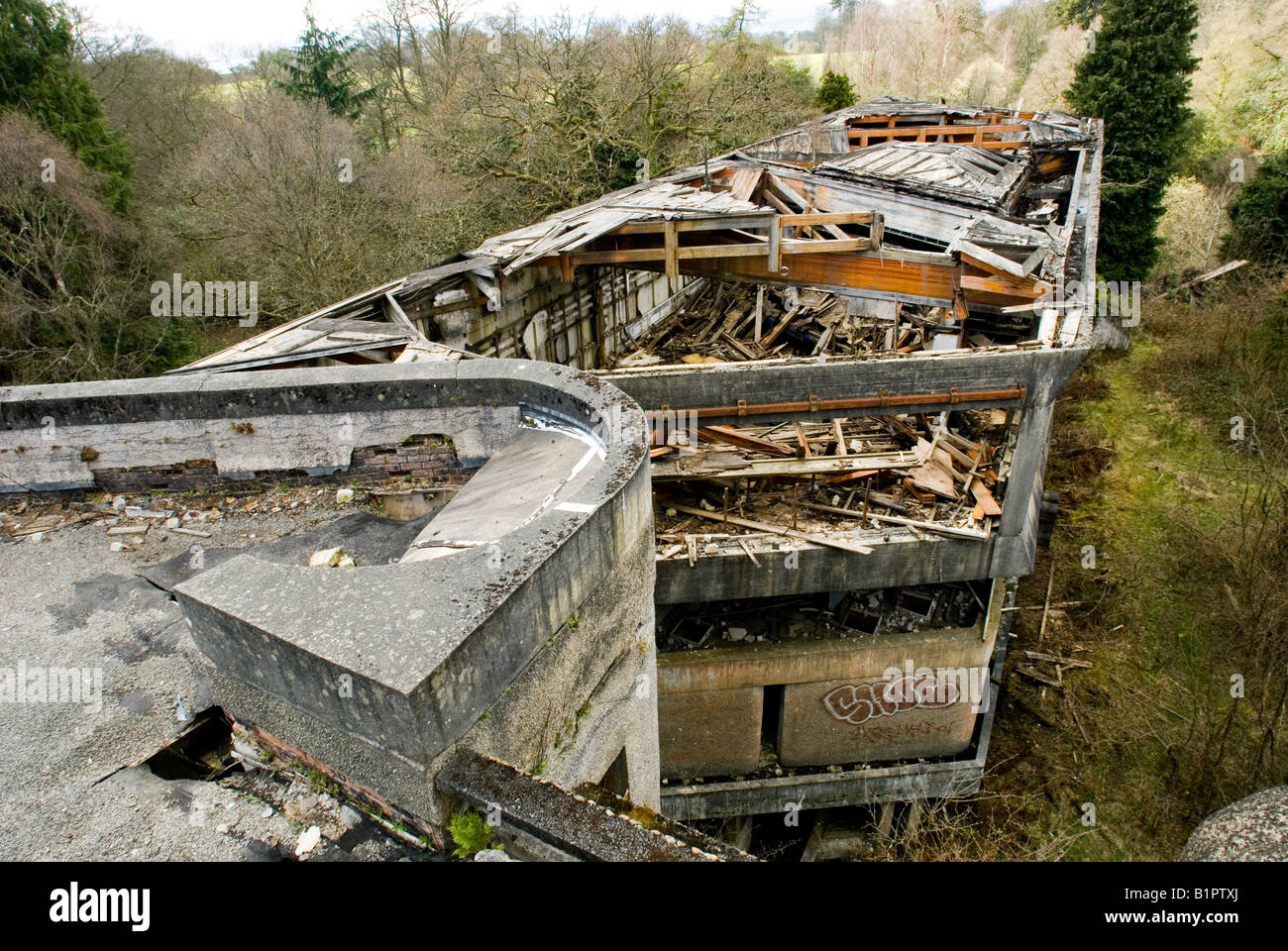 St. Peter's Seminary, Cardross, Scotland. Opened in 1966 the grade A ...