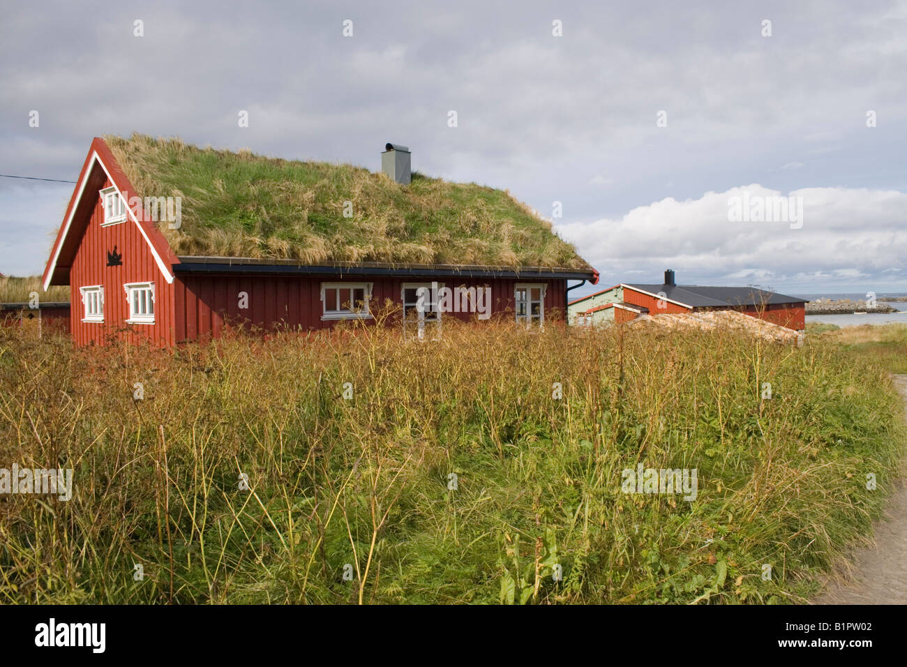 Traditional grass roof cottage norway hi-res stock photography and ...
