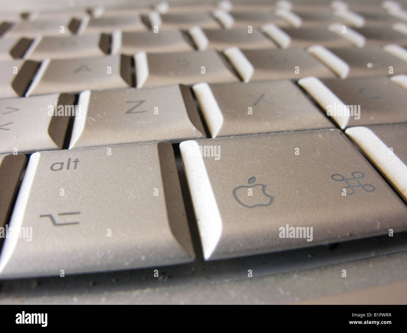 Dusty computer keyboard Stock Photo - Alamy