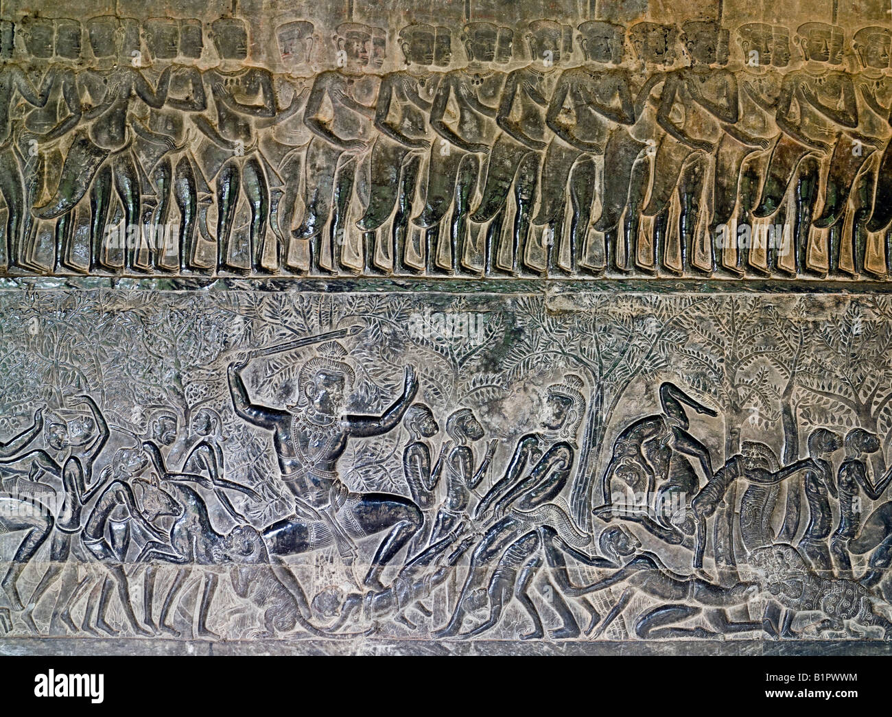 Angkor wat relief ramayana hi-res stock photography and images - Alamy