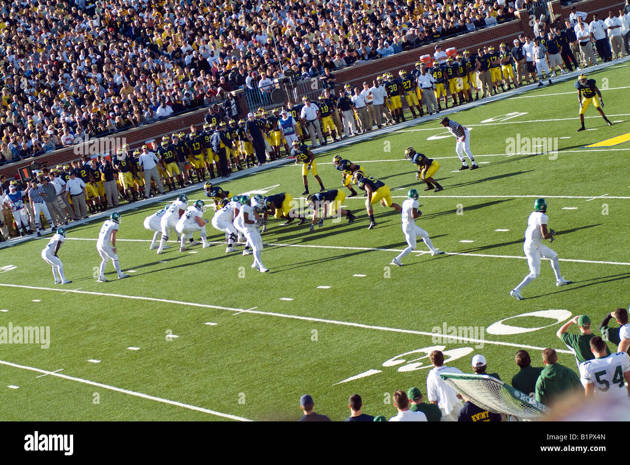 Michigan football stadium crowd fans hi-res stock photography and ...