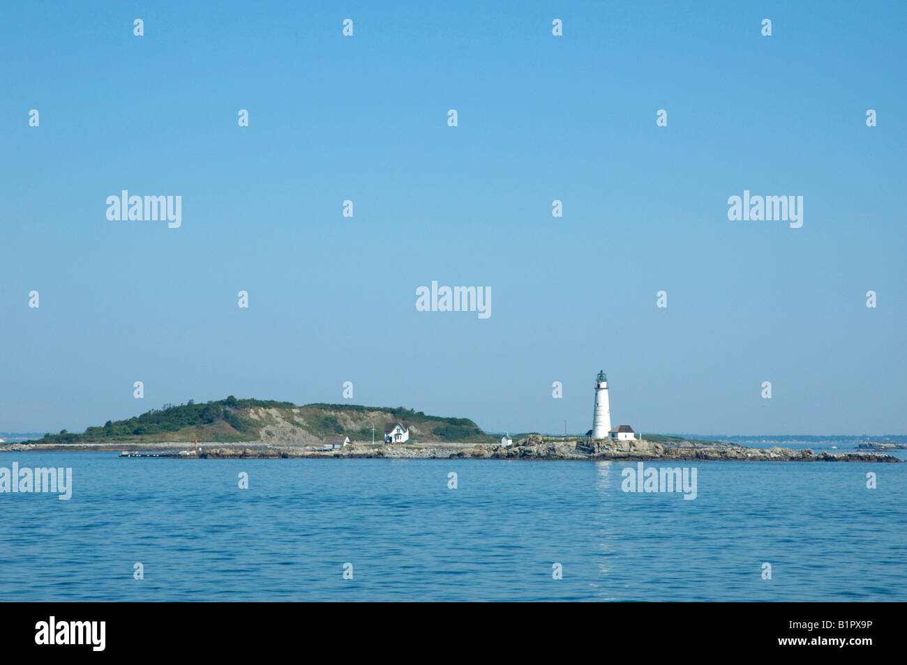 Boston harbor Massachusetts island lighthouse Stock Photo - Alamy