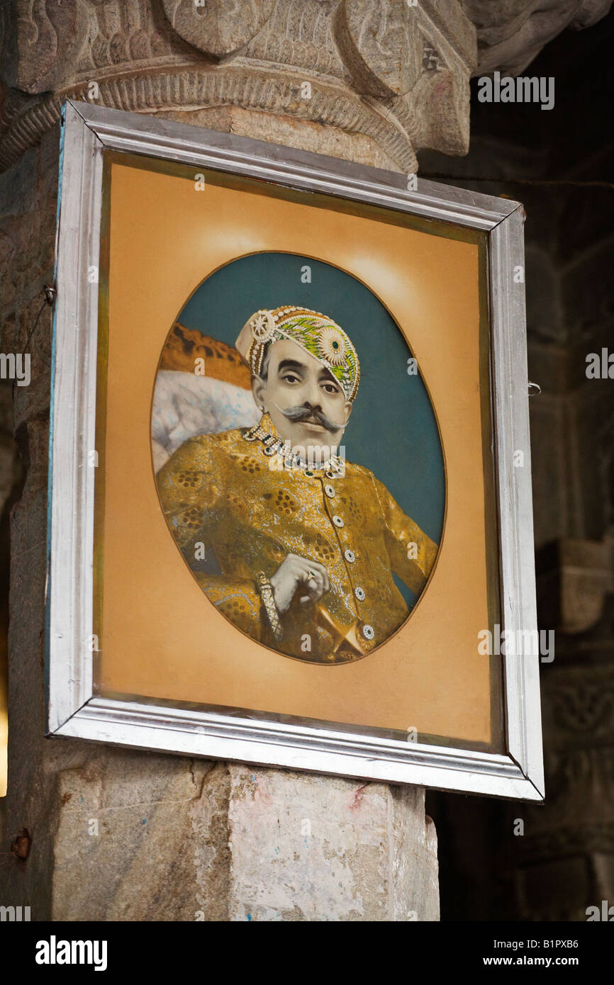 Portrait of the PARALYZED MAHARAJA of UDAIPUR RAJASTHAN INDIA Stock ...