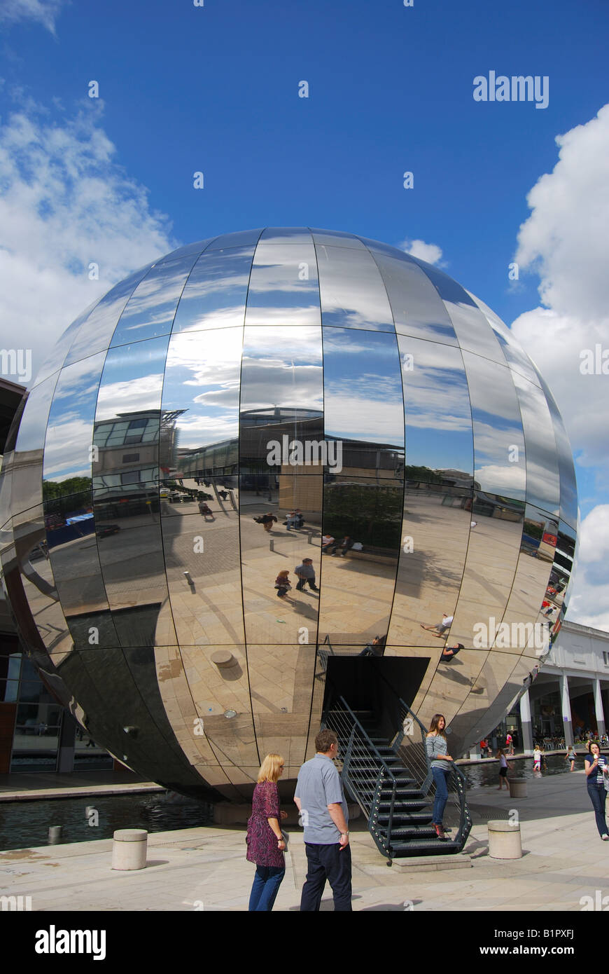 Mirrored Sphere Planetarium, At Bristol, Millennium Square, Harbourside ...