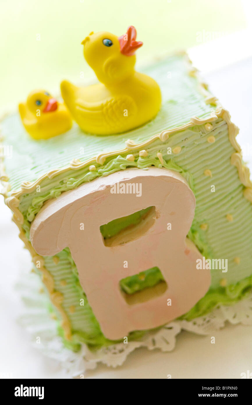 Rubber ducks on baby blocks hi-res stock photography and images - Alamy