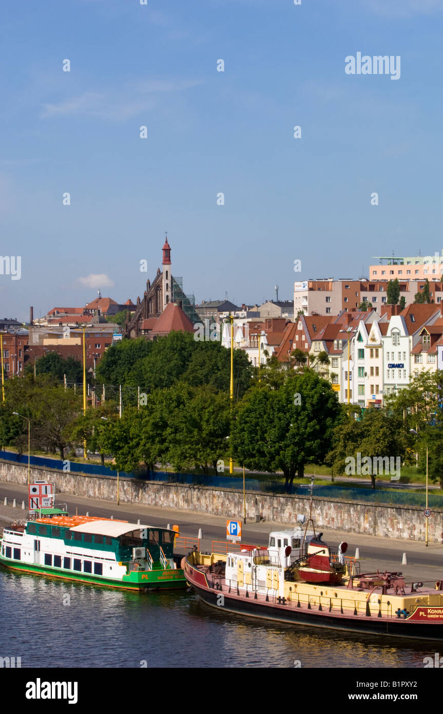 Old Town overlooking Oder River Szczecin Poland Stock Photo - Alamy